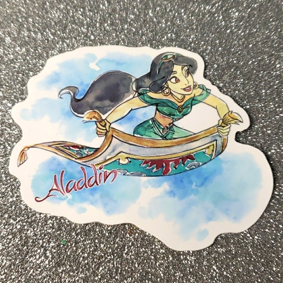 Disney | Design | 10 Disney Aladdin Waterproof Sticker Jasmine | Poshmark